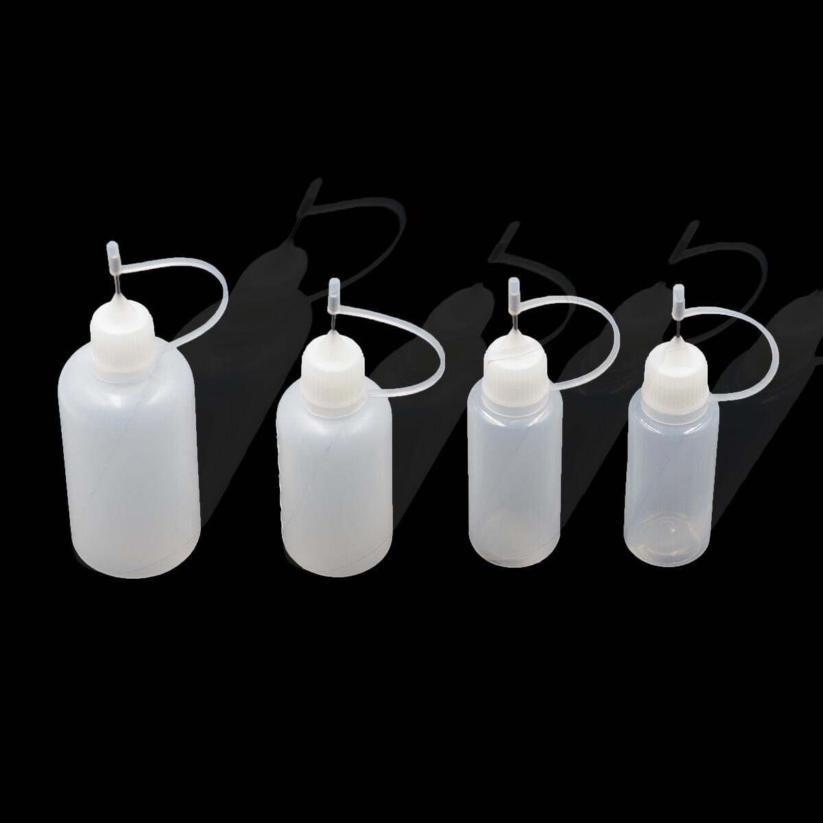 1/5PCS 15/20/30/50ml Plastic Dropper Bottle Translucent Oil Needle Tube ...