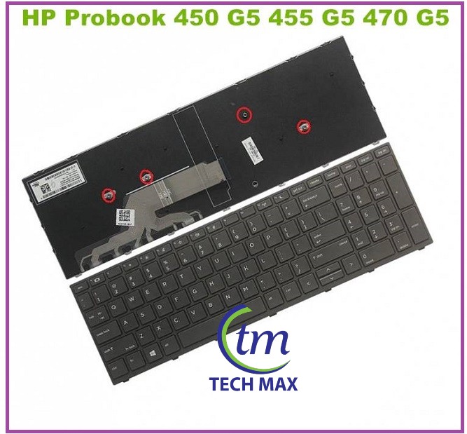 HP Laptop Keyboard For HP ProBook 450 G5 455 G5 470 G5 Keyboard Without ...