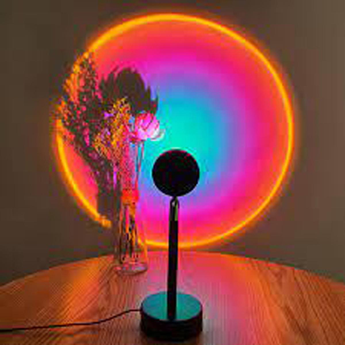 Sunset Lamp Projector Rainbow Lamp - Table Lamp - Table Lamp | Daraz.com.bd