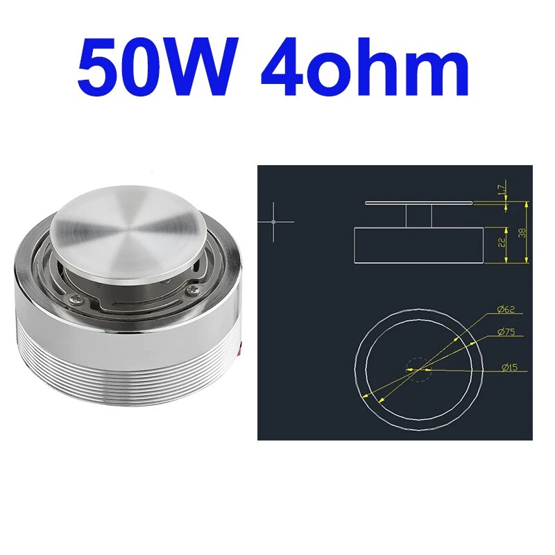 50W-15W Full Range Vibration Speaker Anti-neighbor Audio Portable ...