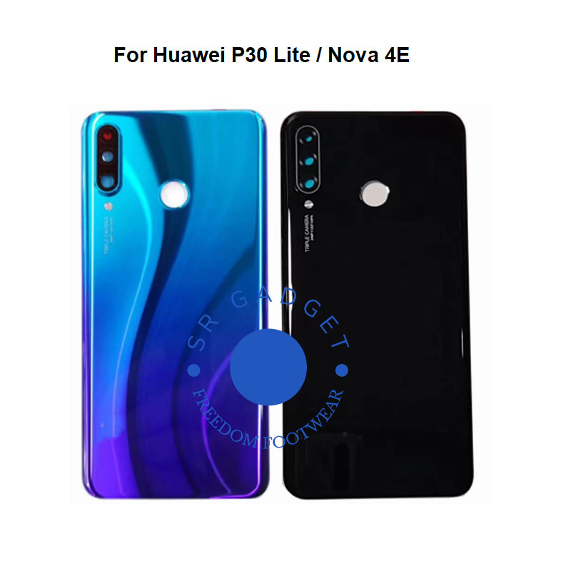 Replacement Backshell Glass Panel for Huawei P30 Lite Battery Back Door Housing With Camera Lens ...