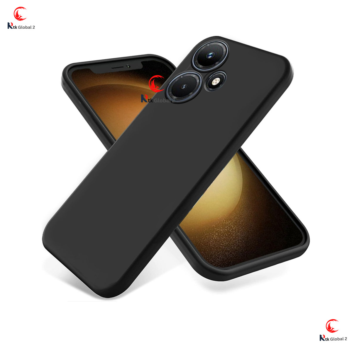 For Infinix Hot 30i Unique Liquid Silicone Soft Gel Rubber Shockproof ...