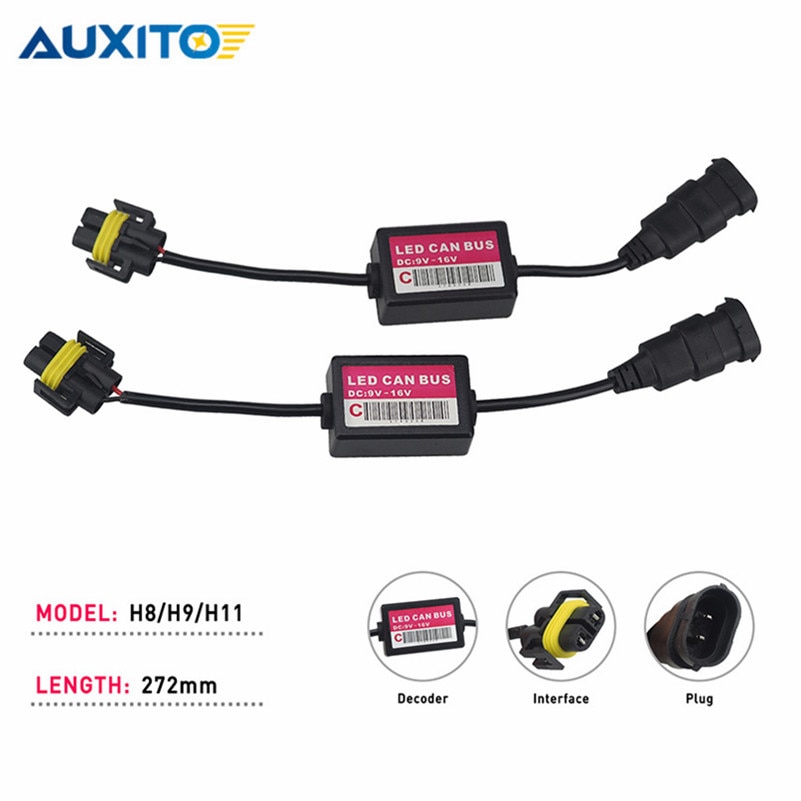 Error Free Canbus Decoder for LED Headlight Kits for Car SUV Led Car Bulb Fog Lamps Can-Bus H4 ...