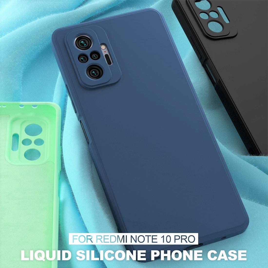 For Redmi Note 10 pro / Note 10 Pro Max Liquid Silicone Soft Gel Rubber ...