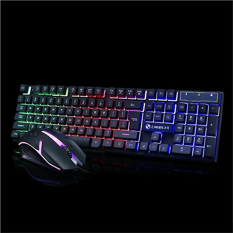 [GB]LED Backlit USB Ergonomic Gaming Mechanical Keyboard Gamer Mouse ...