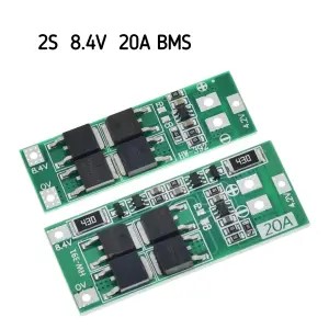 2S BMS 20A Circuit Module 8.4v Li-Ion Battery Protection Board-Balance ...