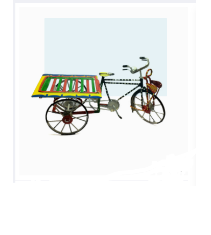 Van Gari Showpiece Miniature (Metal, Hand Painted, Rickshaw Painting ...