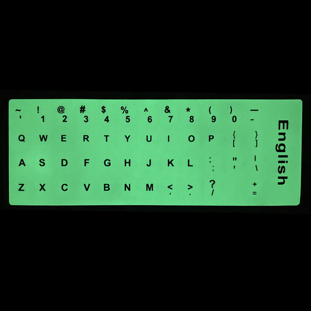 Sr Luminous 4 Fonts English 107 68 47 Keys Keyboard Cover Sticker Skins ...