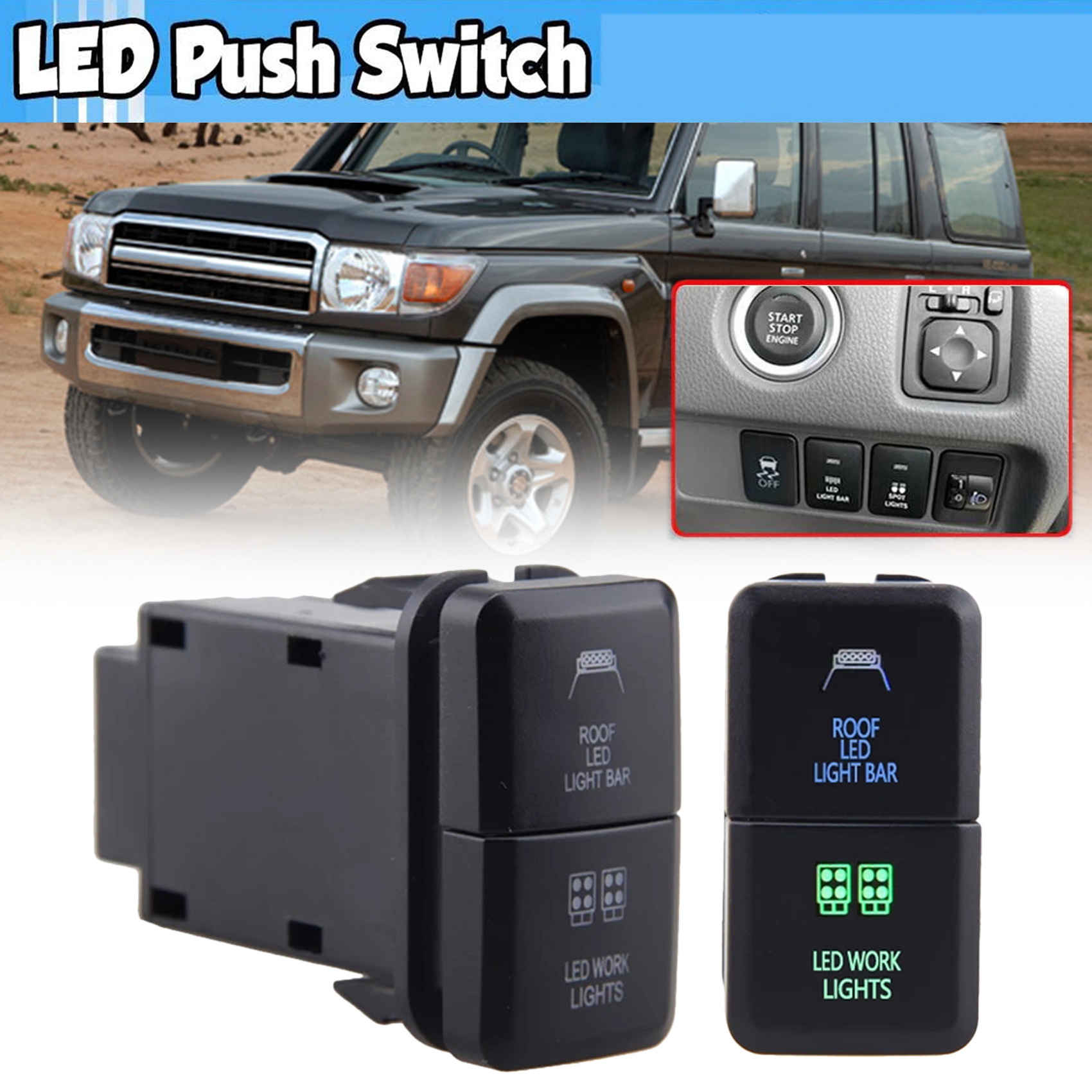 Toyota Hilux Led Light Bar Switch | Shelly Lighting