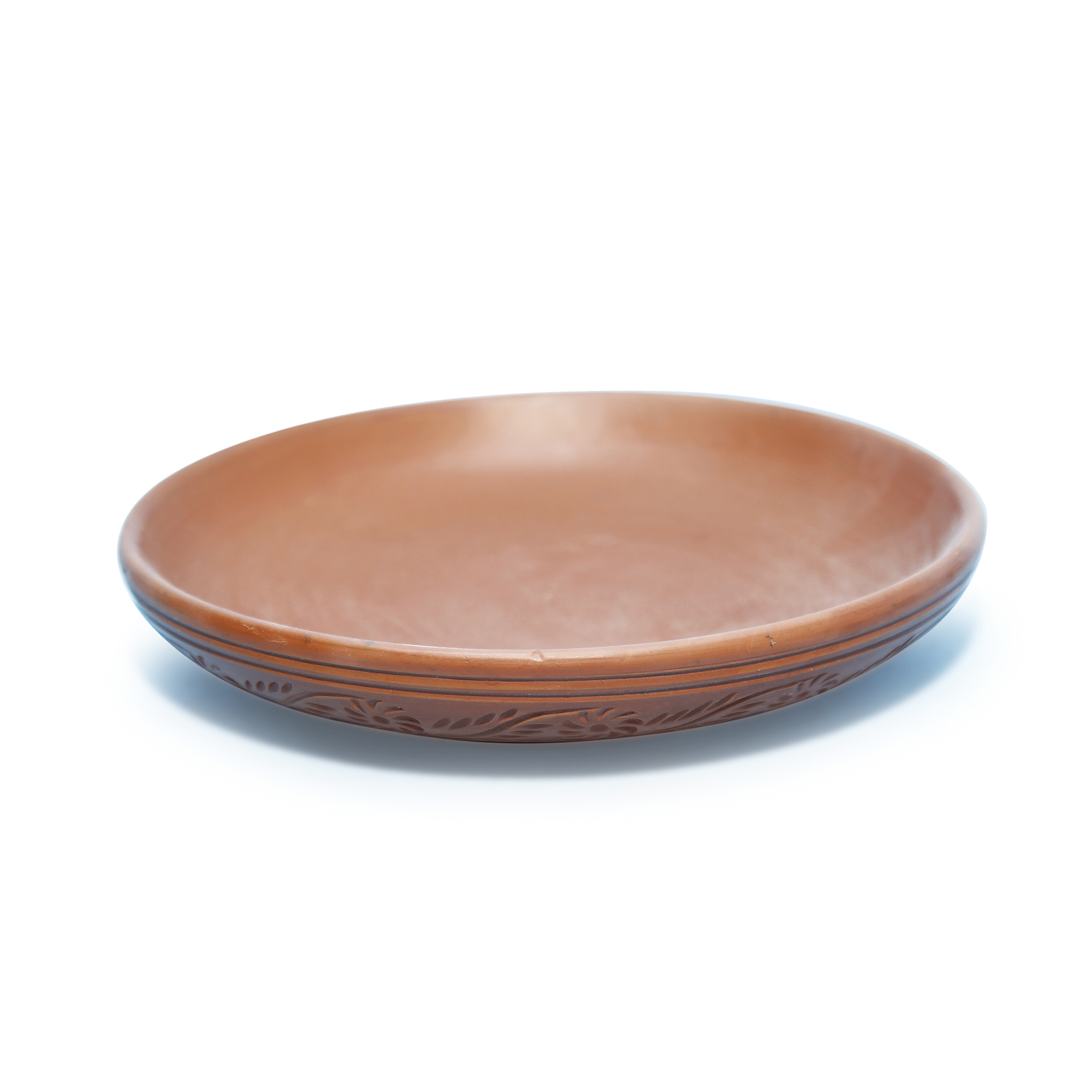 Clay plate eating plate 1, 3, 6, 12 pieces dinner set Pura matir plate ...