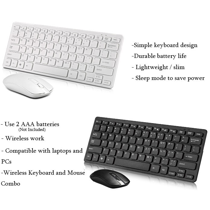 KM901 Keyboard Mouse Combo 2.4G Wireless 78 Key Mini Keyboard and Mouse ...