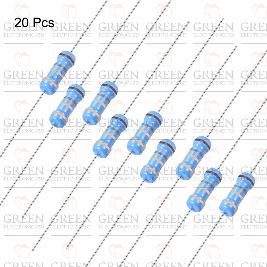 100Pcs Tolerance 1% 470 Ohm Resistor 470 Ohm Carbon Film Resistor 470 ...