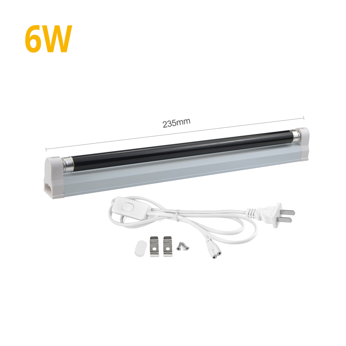 220V 110V 6W 8W Ultraviolet Lamp UV Black Light Blue Quartz Lamp T5 Tube Blacklight UVA ...