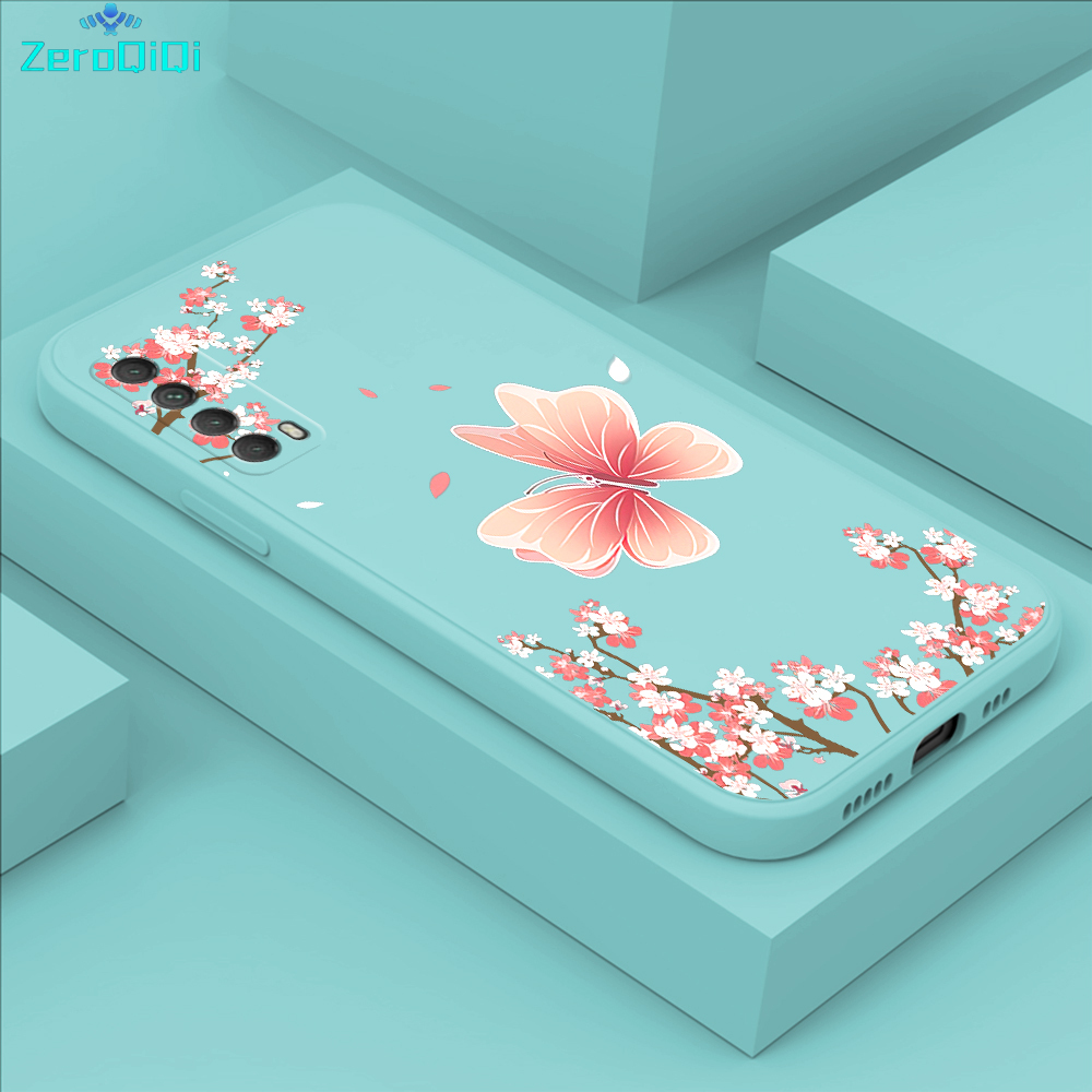 ZeroQiQi for Huawei Y7A 2020 Back Cover Flowers Butterflies Full Lens ...