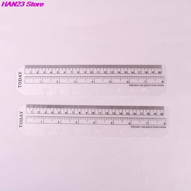 2pcs/lot A5/A6/A7 6 Holes Ruler For Binder Planner Notebooks Office ...
