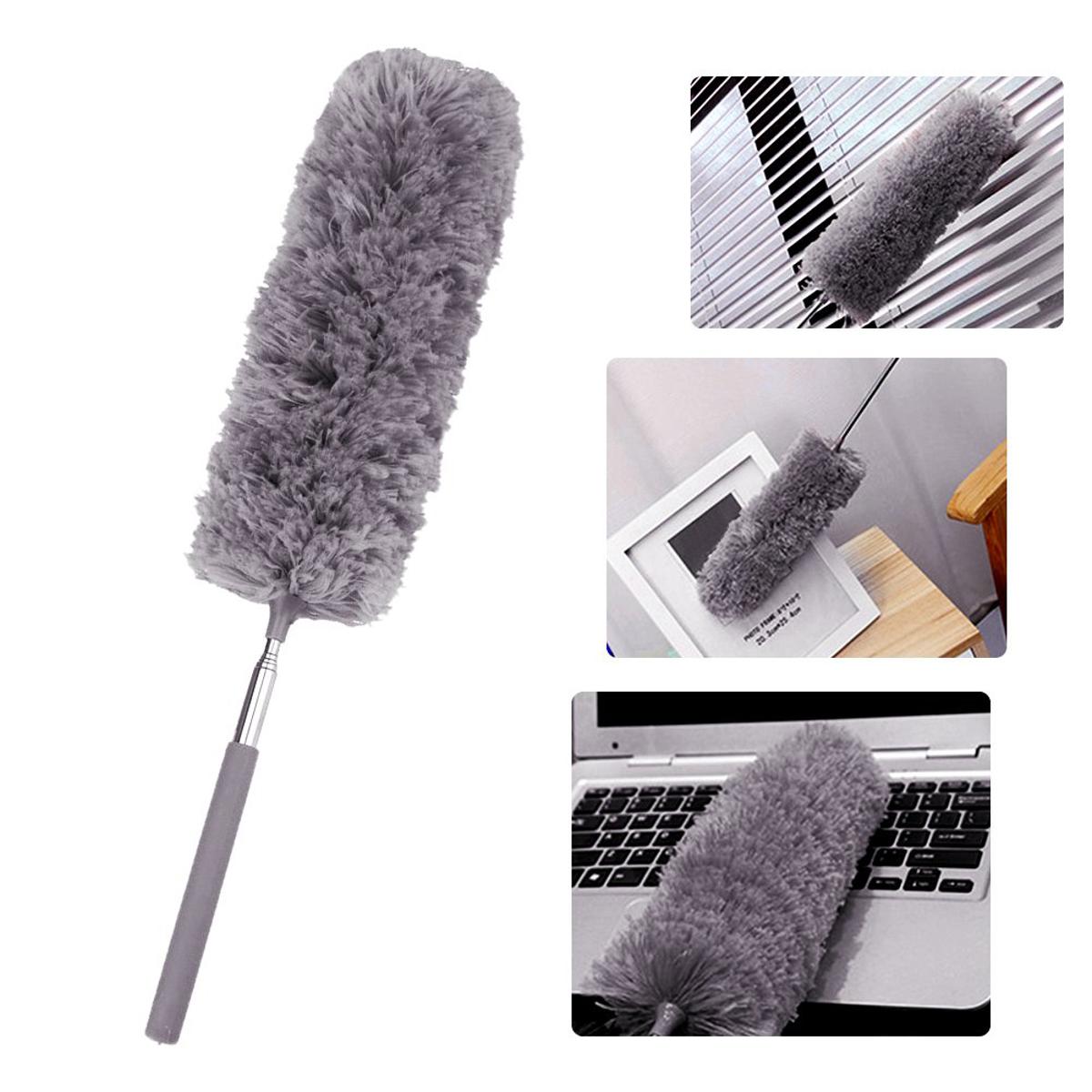 1Pcs /Adjustable Soft Microfiber Feather Duster Anti Static Dust Extend ...