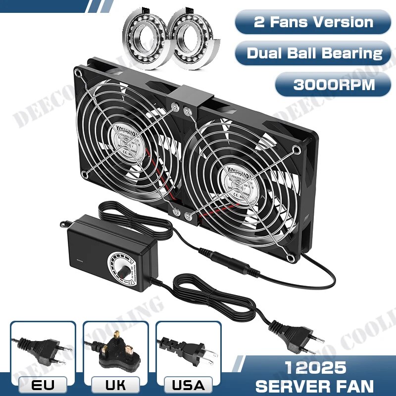 120mm 3000RPM Fan Cooling With Controller 12cm 12V 220V Btc Machine ...