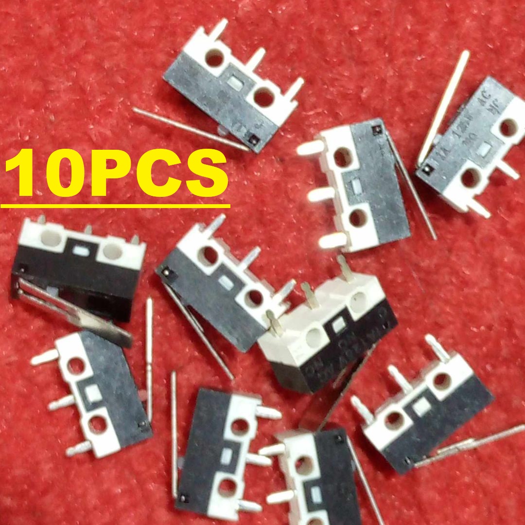 10PCS - 1A Limit Switch 3 Pin 1A 125VAC SPDT 3 Pin 13mm Long Straight ...