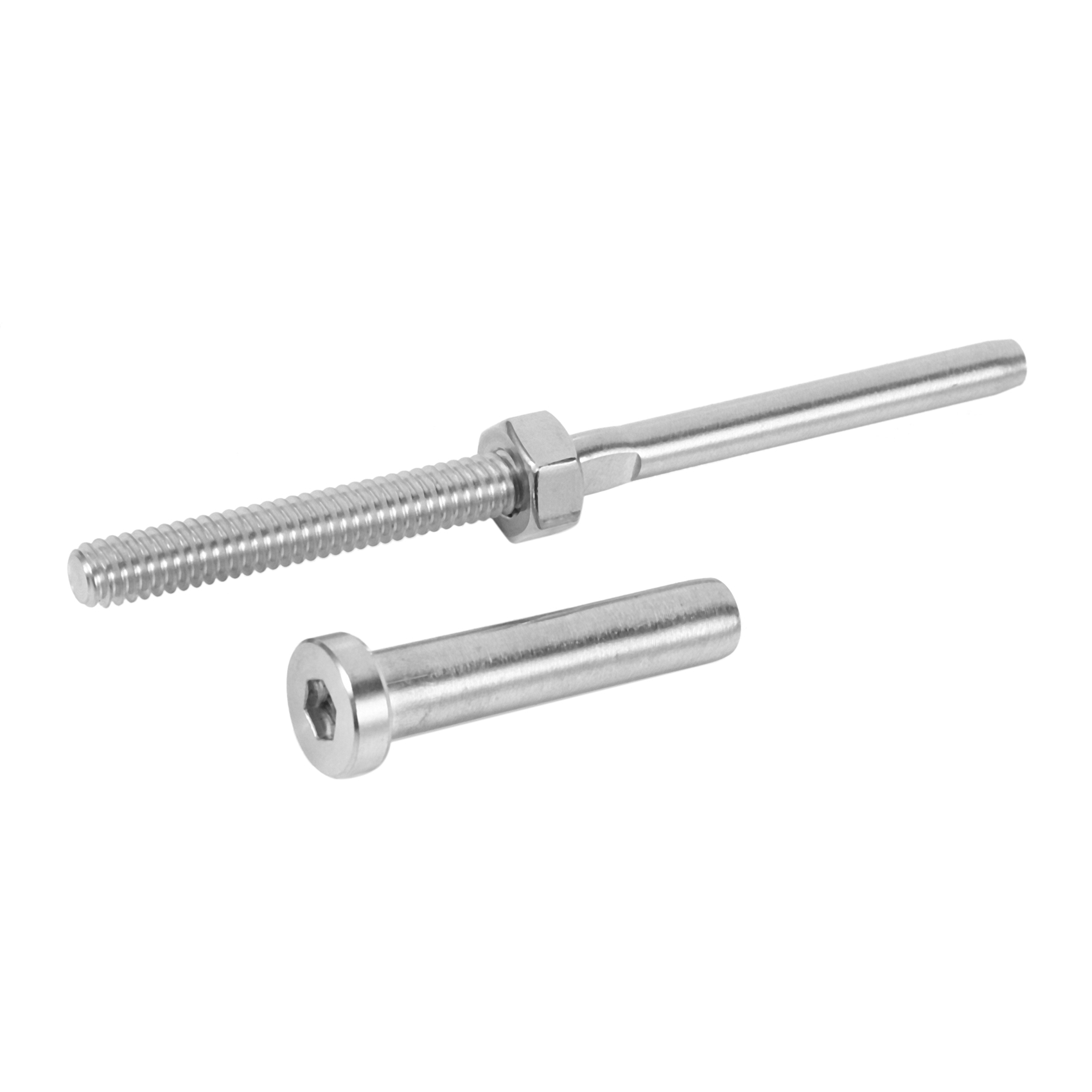 Stemball Swage and Invisible Hex Head Threaded Stud Tension End Fitting ...
