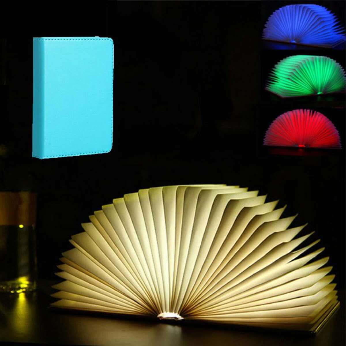 LED Book Lamp 5 colours Wooden Small Size | Daraz.com.bd