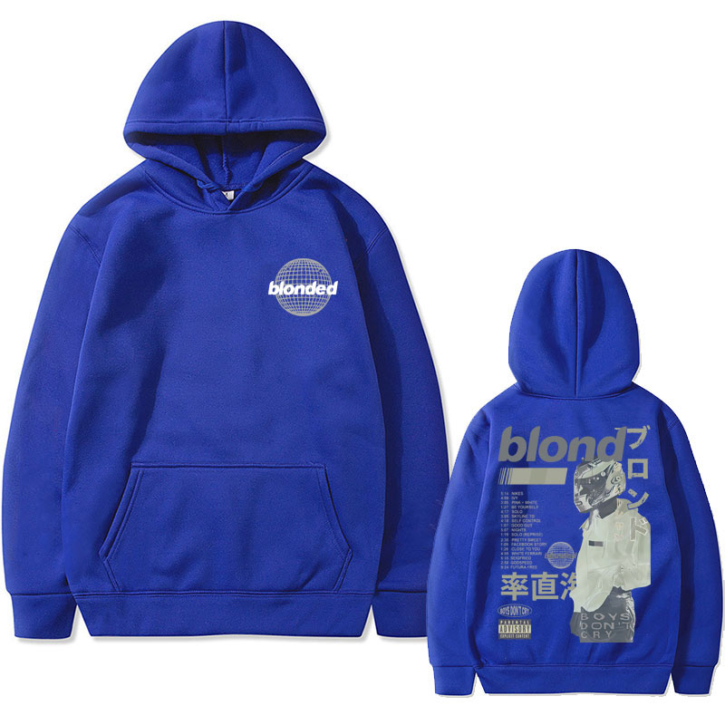 Rapper Frank Double Sided Print Hoodie Rap Men's Blond Hip Hop ...
