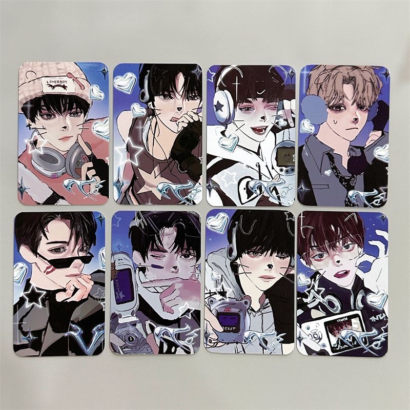 8 Pcs Korean Manhwa Debut or Die Lomo Card Park Moondae, Ryu Chungwoo ...