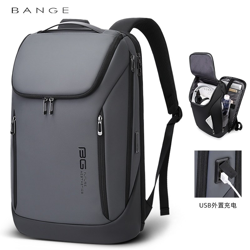 BANGE Anti Theft Waterproof Laptop Backpack 17 Computer Bag Travel Business Hiking Backpacks ...