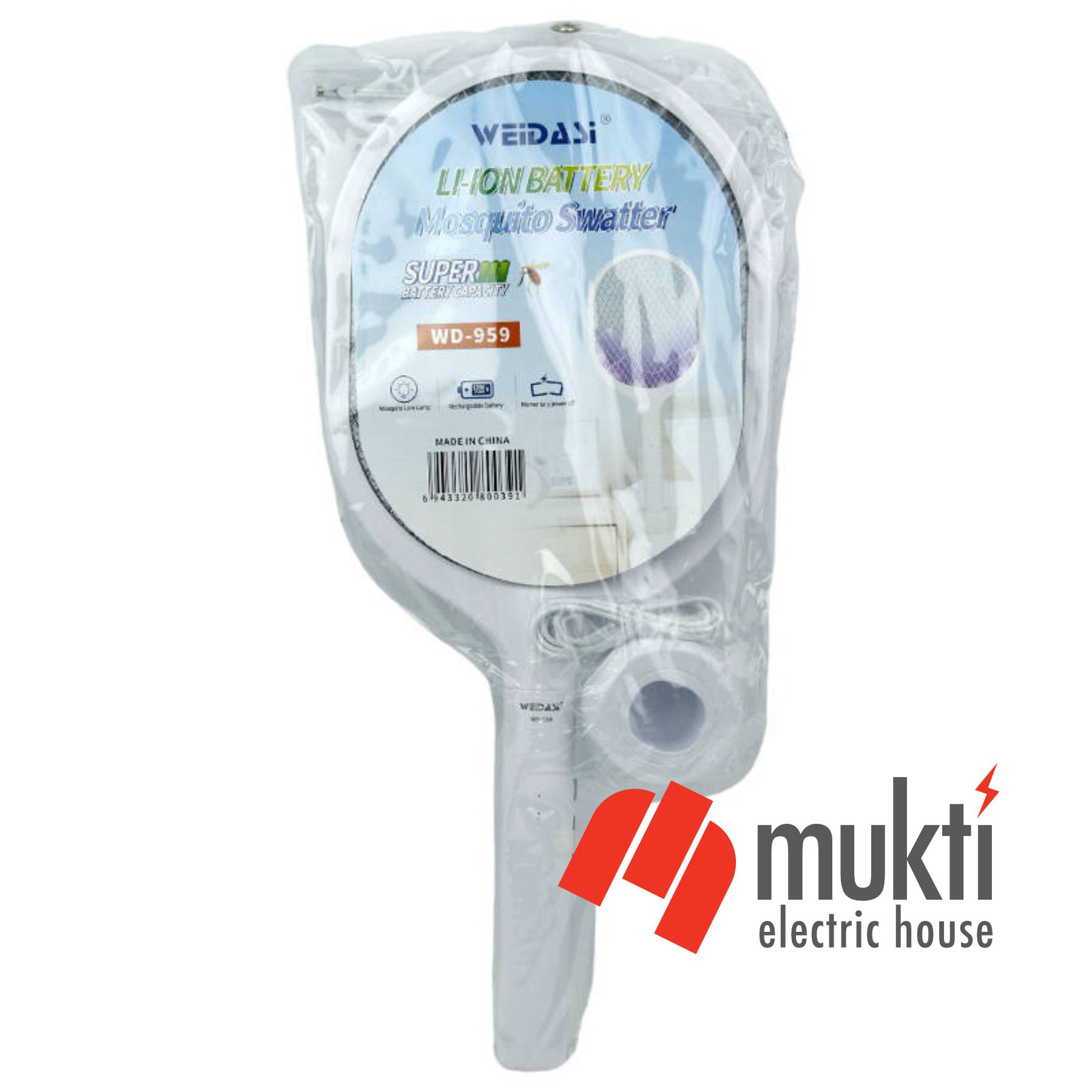 Weidasi WD-959 Mosquito Bat Rechargeable with Lure Light Insect bugs Lamp Stand Holder USB ...