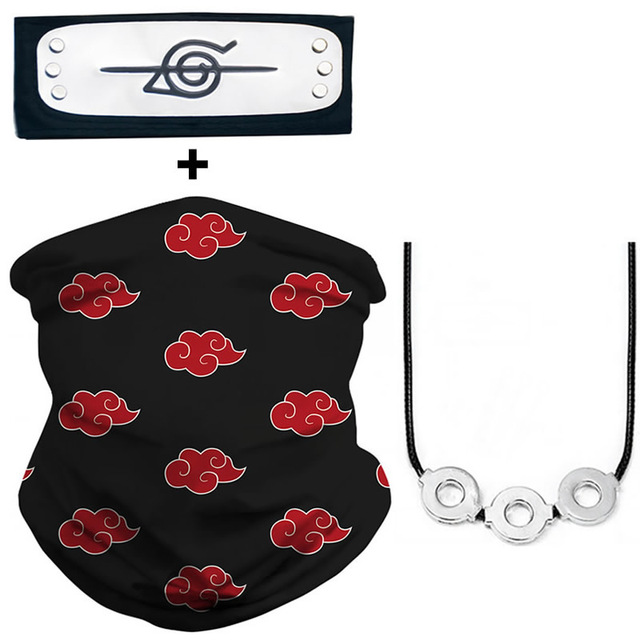 Anime Naruto Cosplay Accessories Set Kunai Shuriken Headband Ring ...