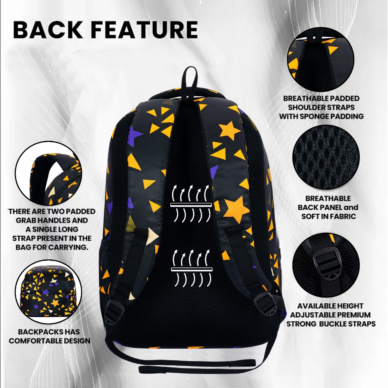 Espiral Star Print Children School Bags For Kids Satchel Primary ...