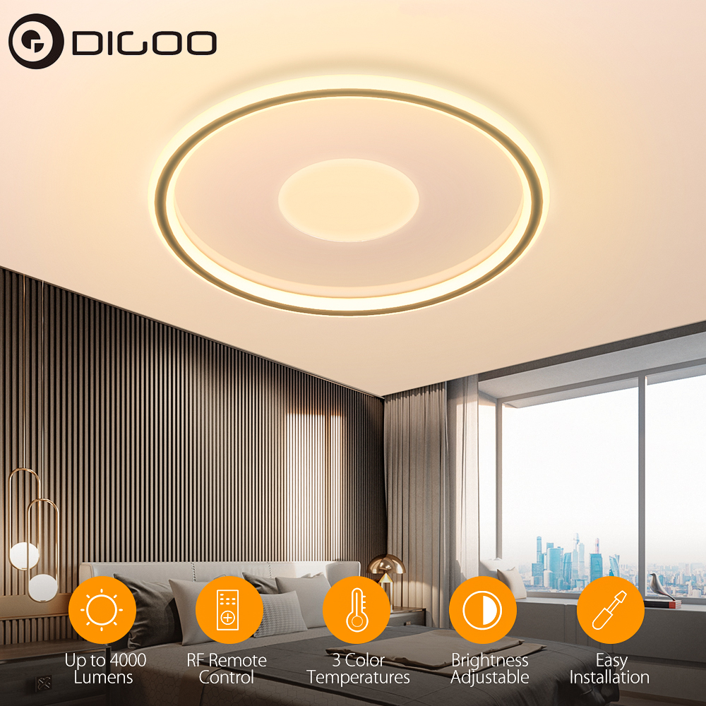 DIGOO DG-MD1805 Concentric Dome Light 36W Ceiling Lights Remote Control ...