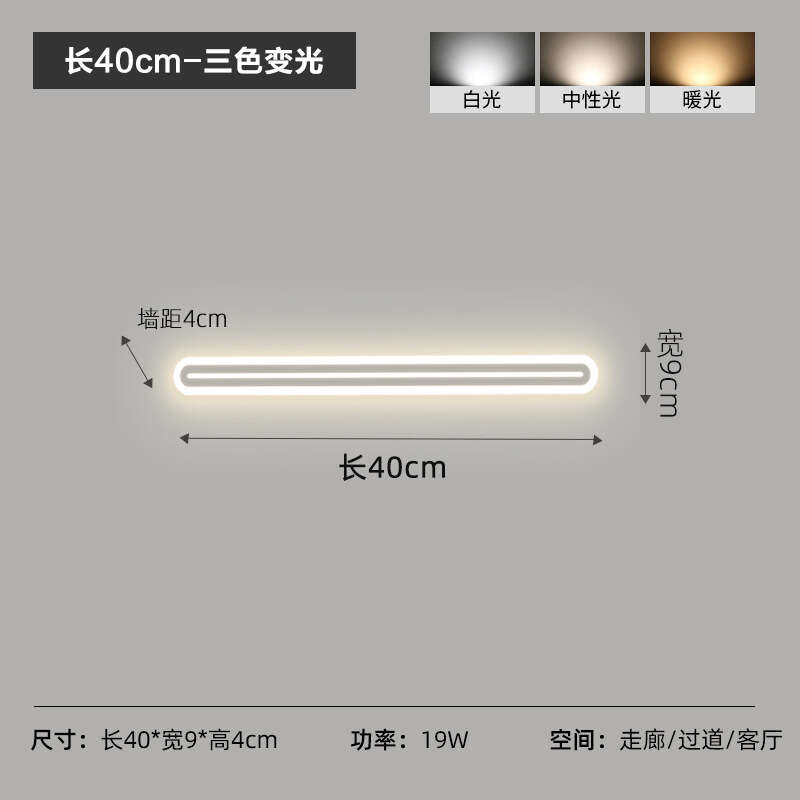 Large size LED strip ceiling light, hallway, foyer, dressing room ...