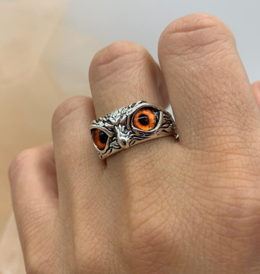 Eye Finger Ring- Owl Fashion Finger Ring For Men | Daraz.com.bd
