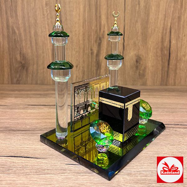 Muslim Crystal Cut Glass Kaaba Mecca Makkah Allah Ramadan Islamic Gift