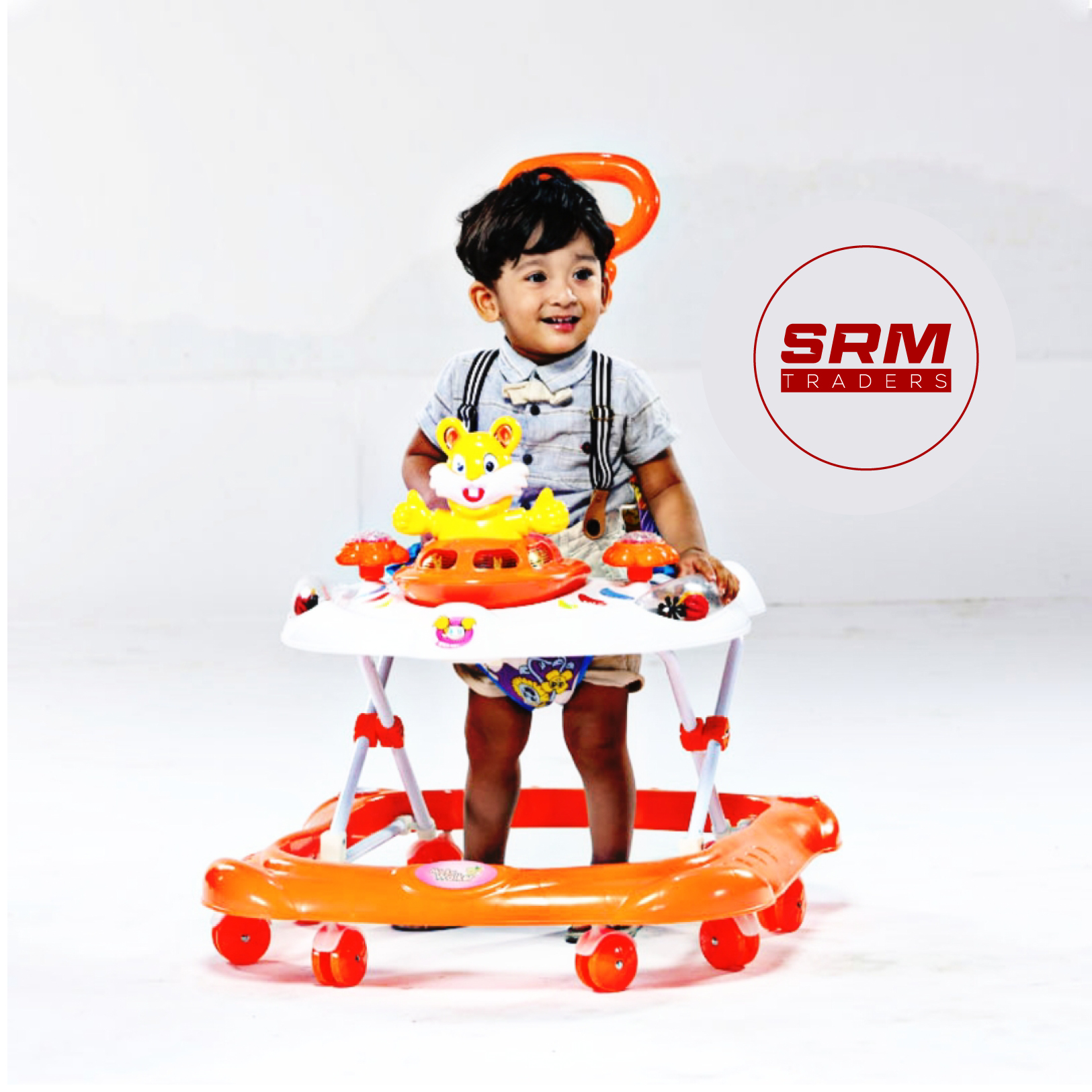 RFL Mickey Baby Walker with Music for boy & girl kids - Multi Color ...