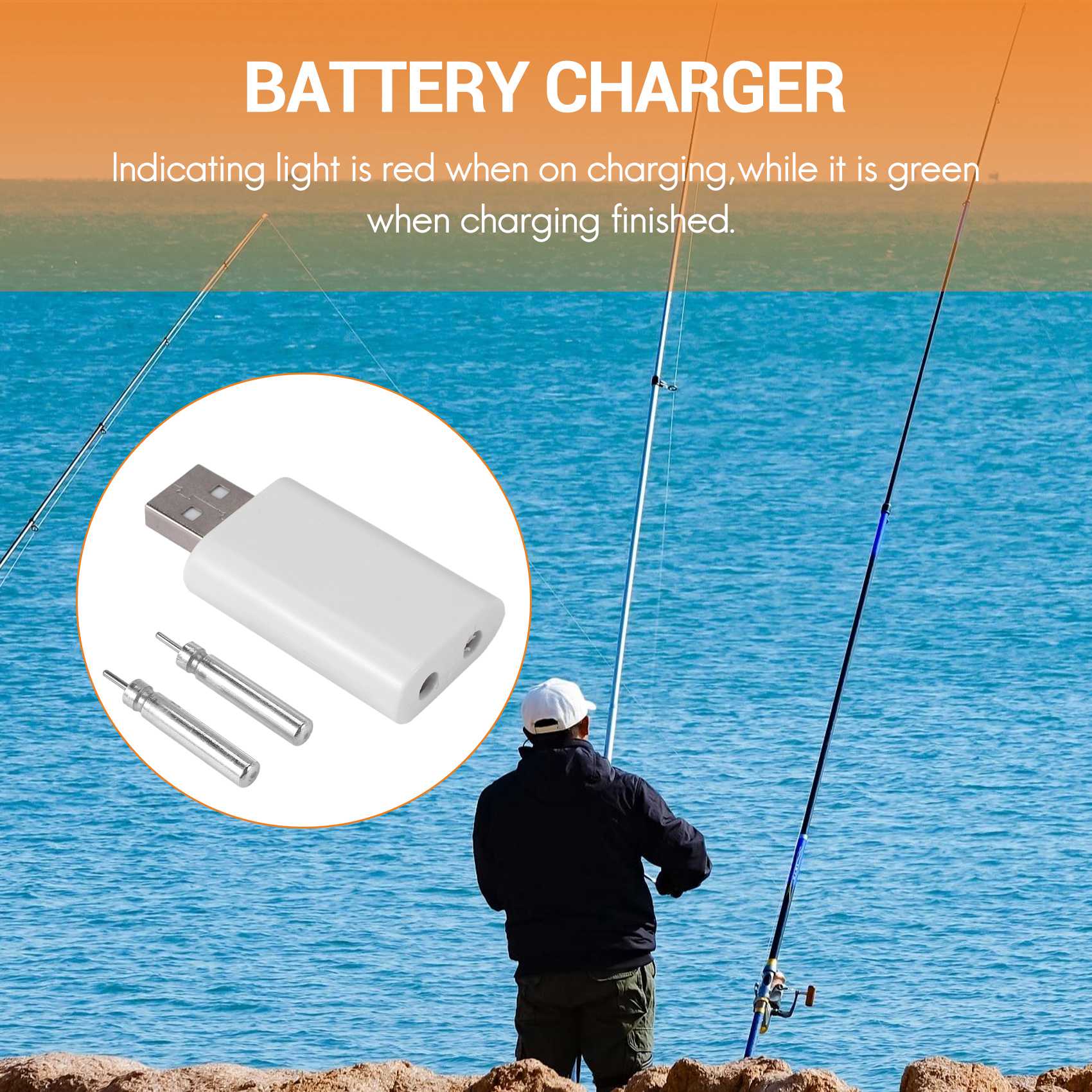 Fishing Float Rechargeable Battery Cr425 Usb Charger For Electronic ...