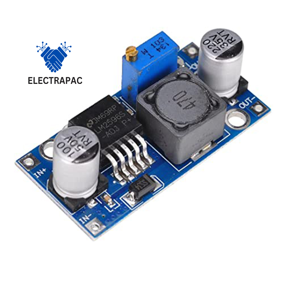 LM2596 DC-DC Step Down Buck Converter adjustable Power supply Module ...