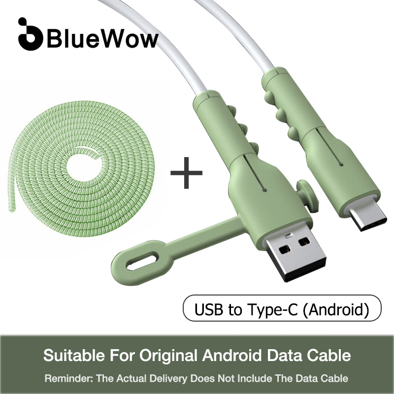 [For Type-C] BlueWow Data Line Protector For Android USB Charger Cord ...