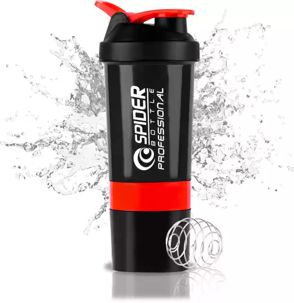 Sport Shaker Water Bottle 3 In 1 - Spider Shaker Cyclone Shaker Gym ...