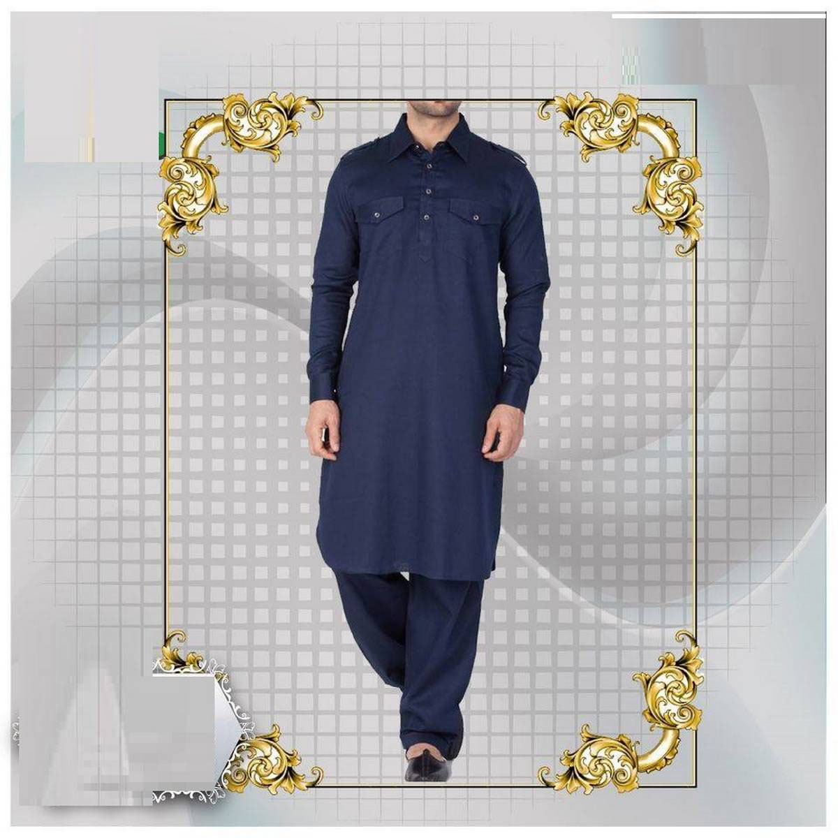 Special Men'S Solid Color Kabli Panjabi By ( Kabli Set ) - কাপল ড্রেস ...