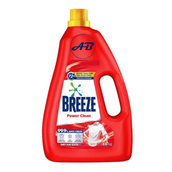 Breeze Liquid Detergent Power Clean 3.6ltr