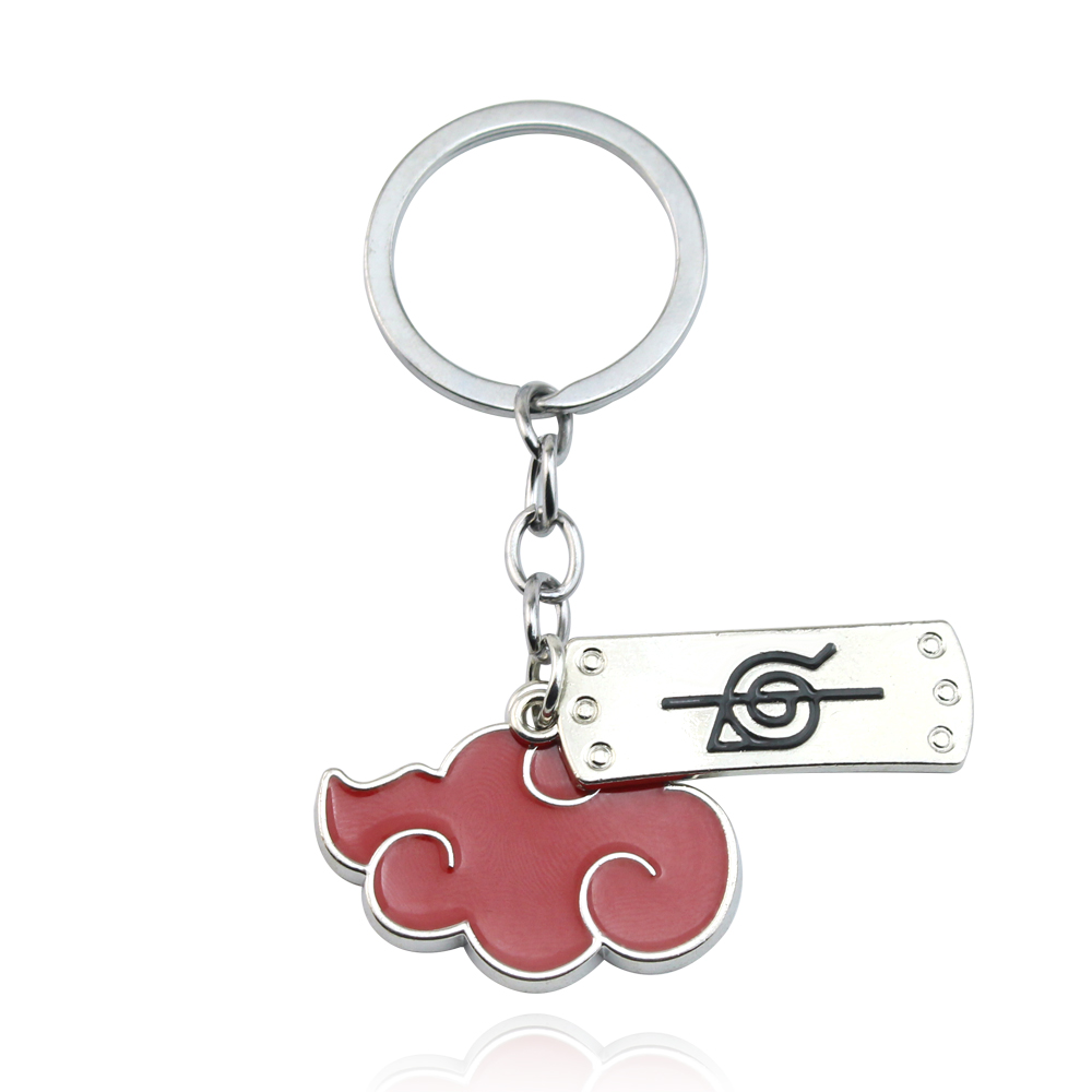 Anime Metal Keychain Uchiha Itachi Sharingan Cartoon Keychain Holder ...