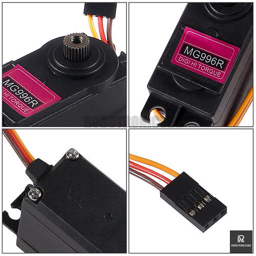 MG996R Servo Motor 180° | High Torque Metal Gear Servo for Arduino, RC ...