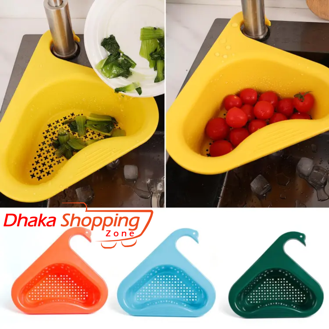Sink Strainer Colander Drain Basket, Multifunction Saddle-Shaped Mesh ...