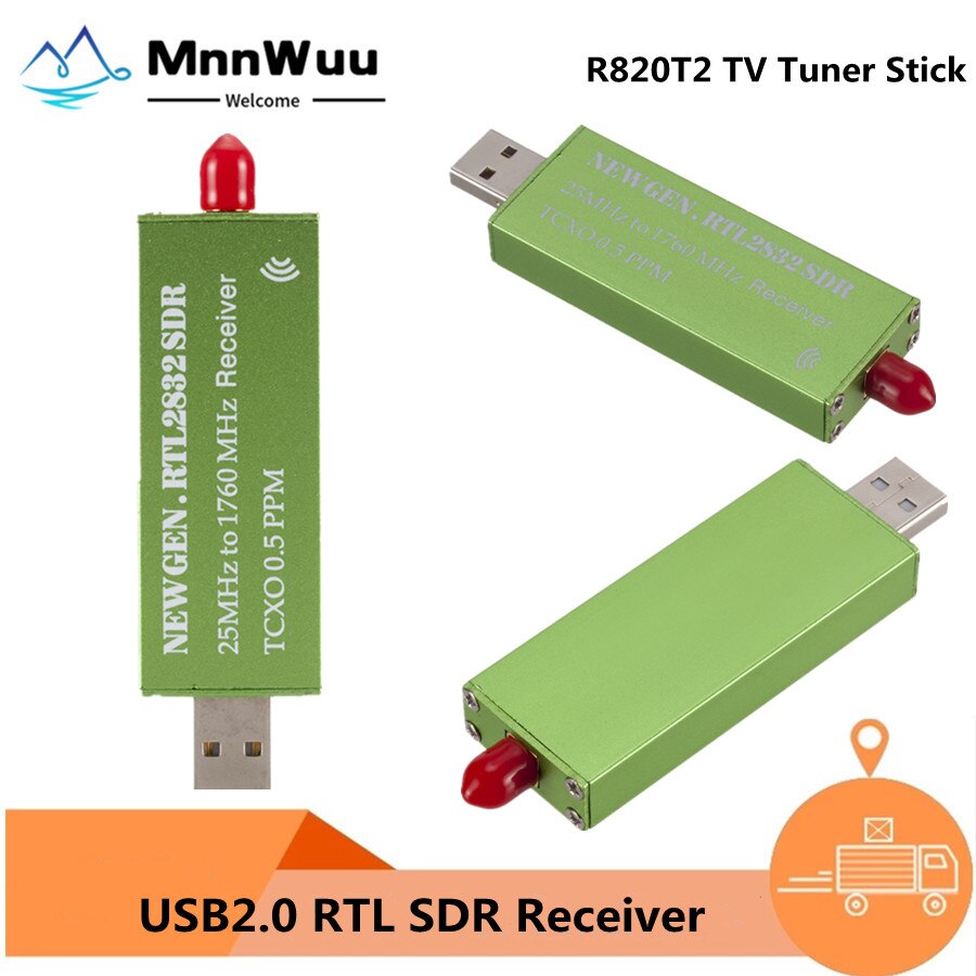 USB 2.0 RTL SDR 0.5 PPM TCXO RTL2832U R820T 25MHZ To 1760MHZ TV Tuner ...