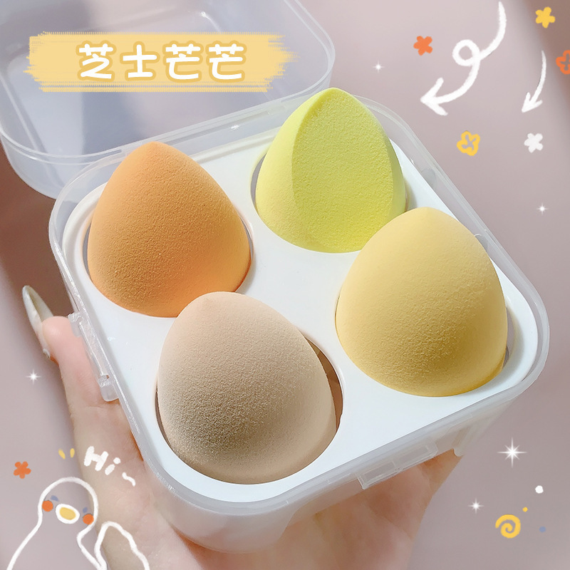 4 PCS Makeup Sponge Blender puff Set, Beauty Sponge Blender for Makeup ...