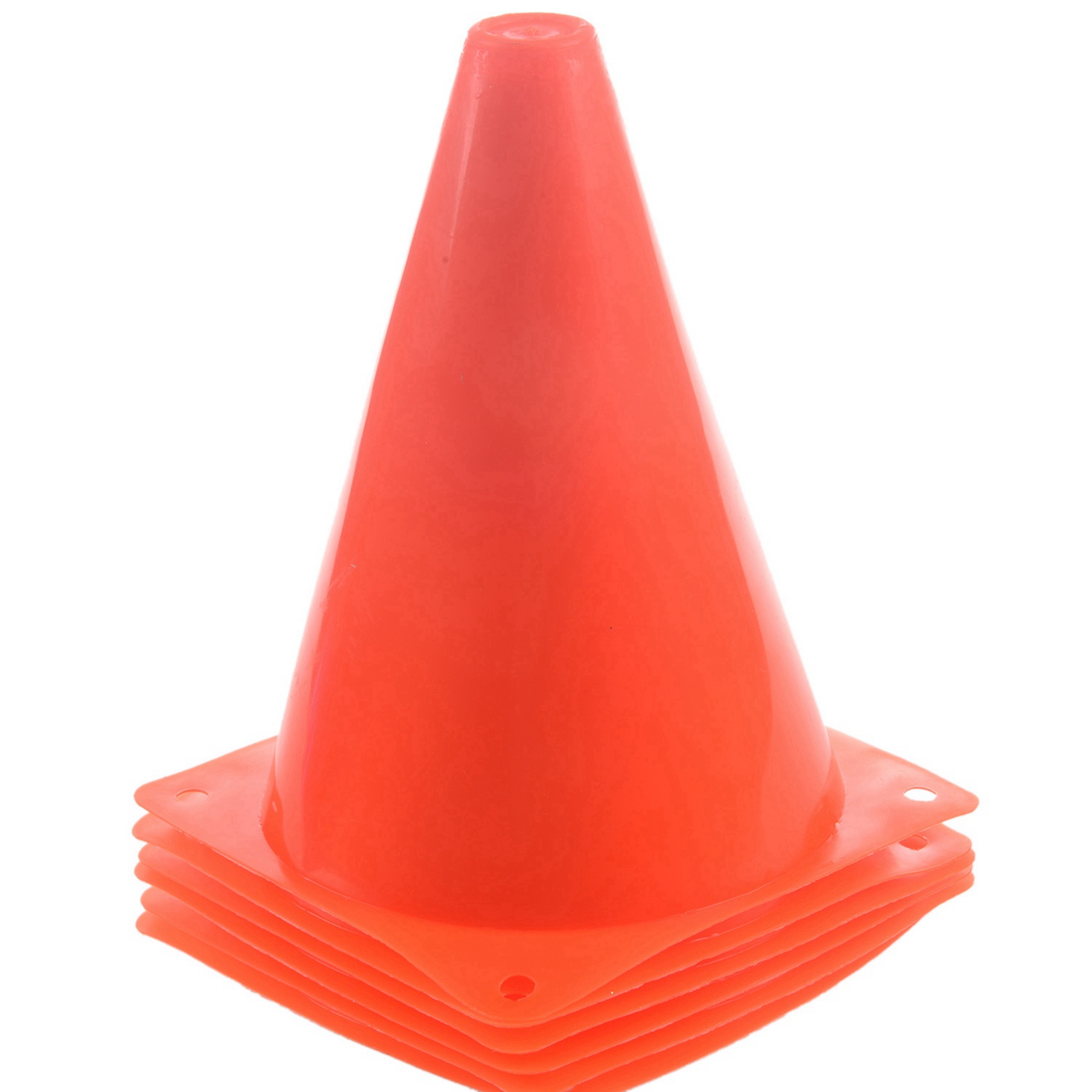 7-Inch Plastic Traffic Cones (18-Pack) Multi-Purpose Cone Physical ...