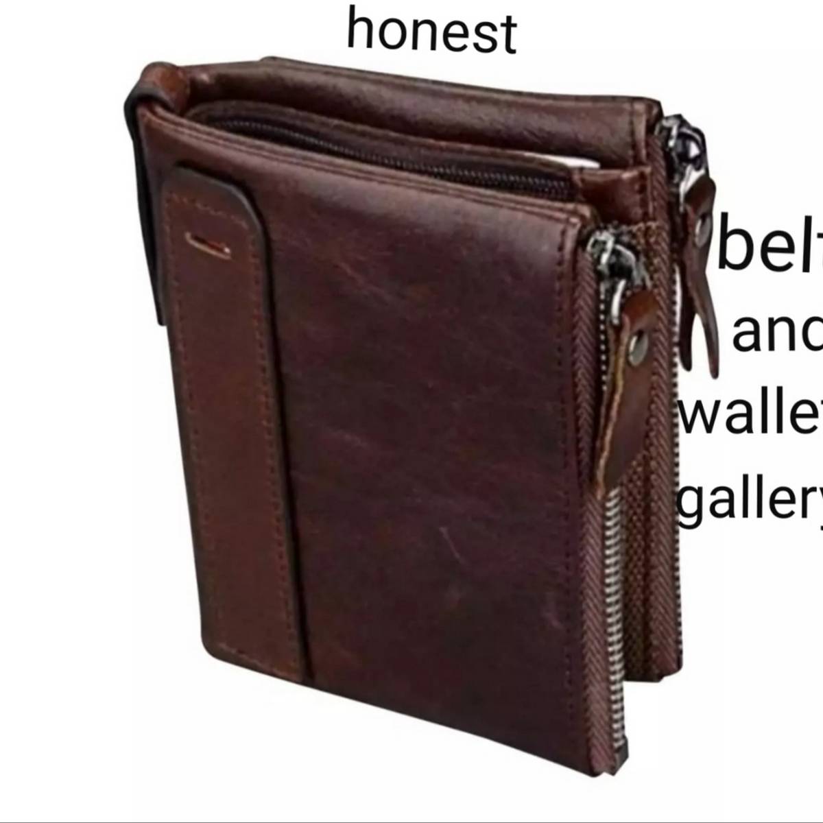 Honest belt and wallet gallery brown 100% lethear card holder and two ...