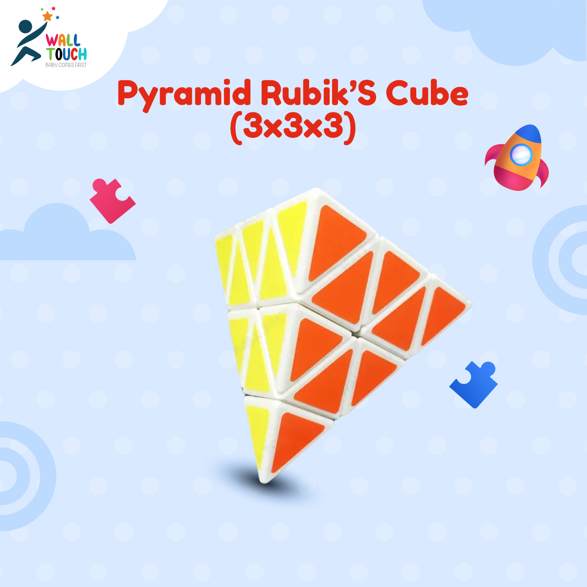 Pyramid Rubik’S Cube / Rubics Cube -3 X 3X 3 | Daraz.com.bd