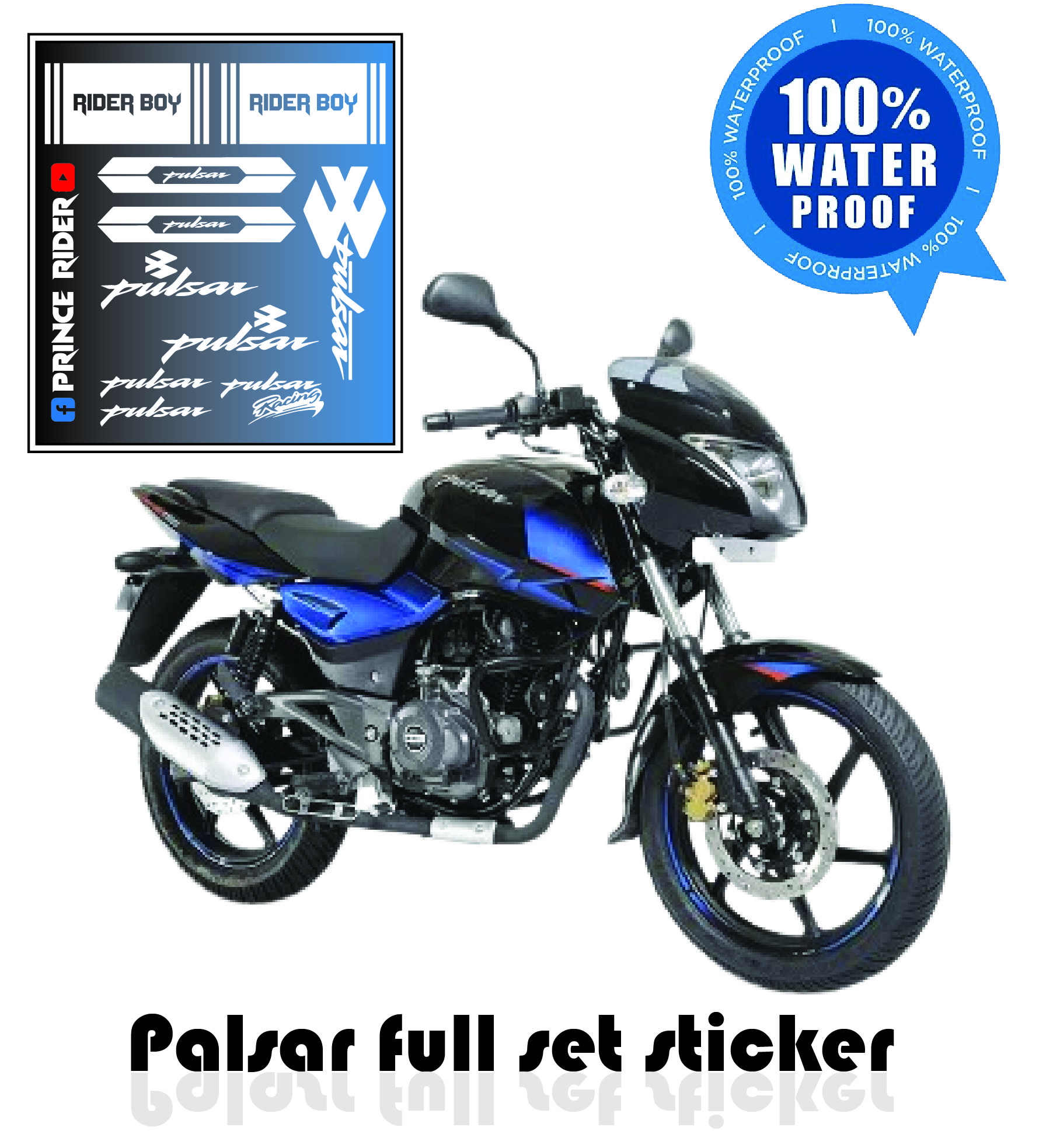 Palsar bike all sticker | bike modify sticker | BAJAJ Palsar sticker ...